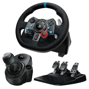 Logitech G29 Driving Force Racing Wheel and Shifter Bundle – Dual-Motor ...