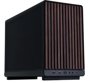 Lian Li DAN A3 Wooden Mini-ITX Case – Black Micro Tower MFF Gaming Chassis