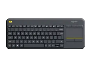 Logitech K400 Plus Wireless Touch Keyboard – Integrated Touchpad, 10m ...